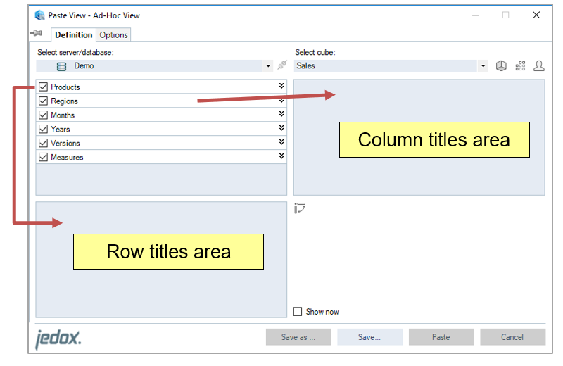 Quickstart with Jedox Excel Add-in