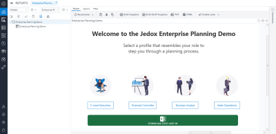 Quickstart with Jedox Web