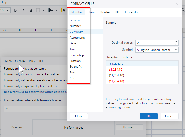 Conditional Formatting