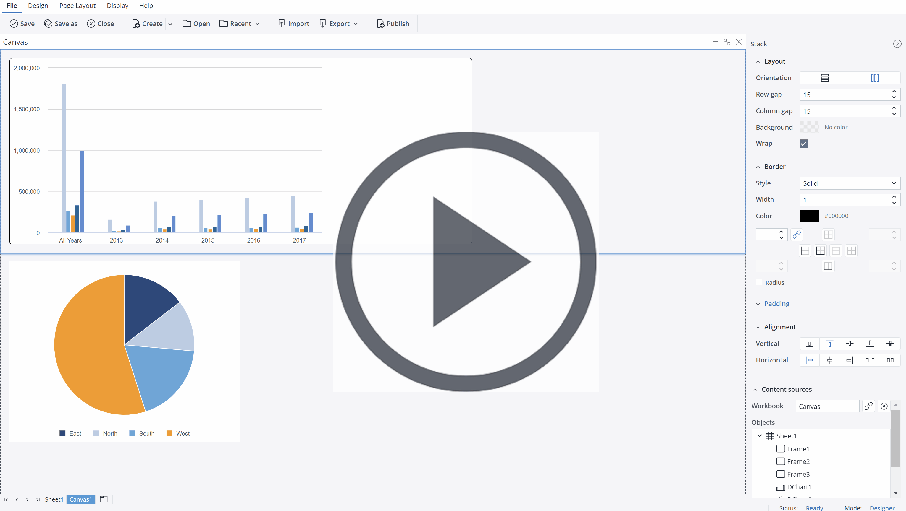 Jedox Canvas Overview