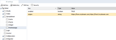 Passing Commands to Embedded Reports